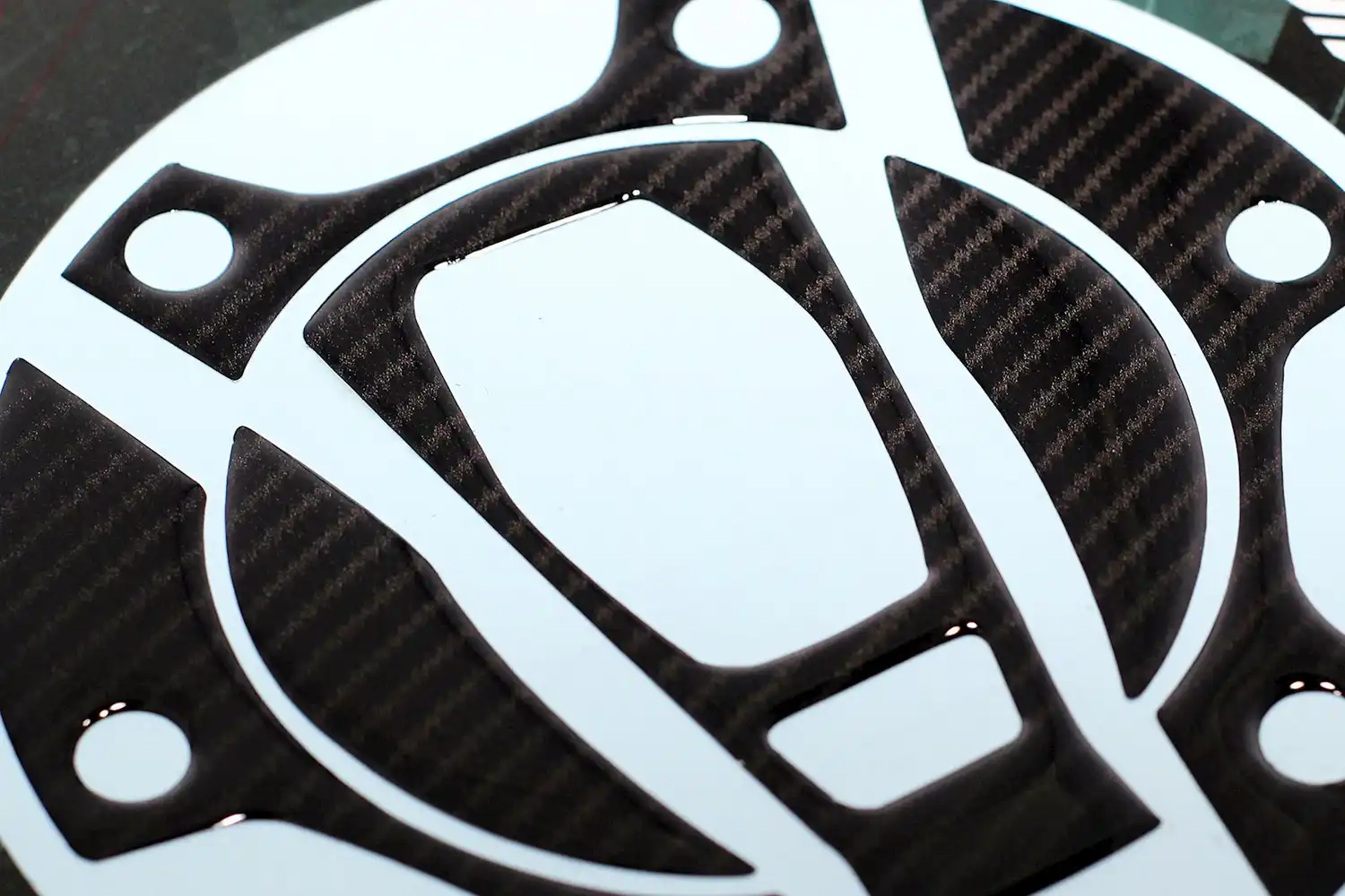 Red Dynamic Carbon Fibre Fuel Cap Protector for BMW R1200GS '13 ...