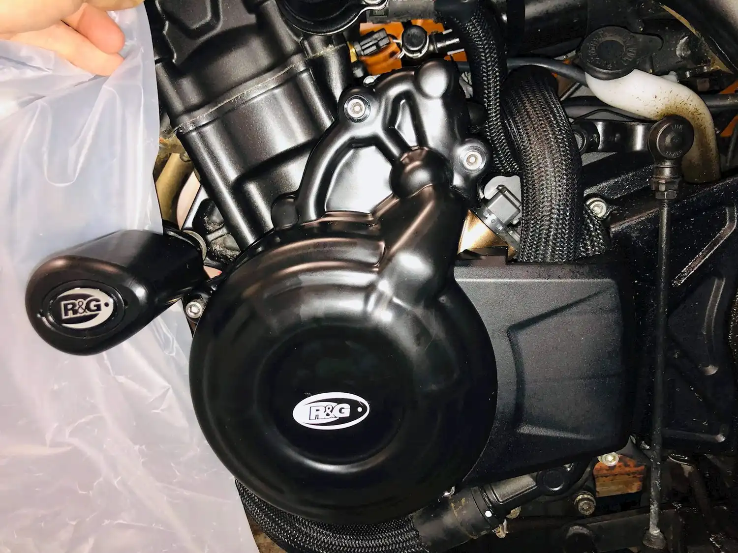 Engine Case Cover Kit (2pc) for Honda CBR500R '19-, CB400X '19-, CB500F ...