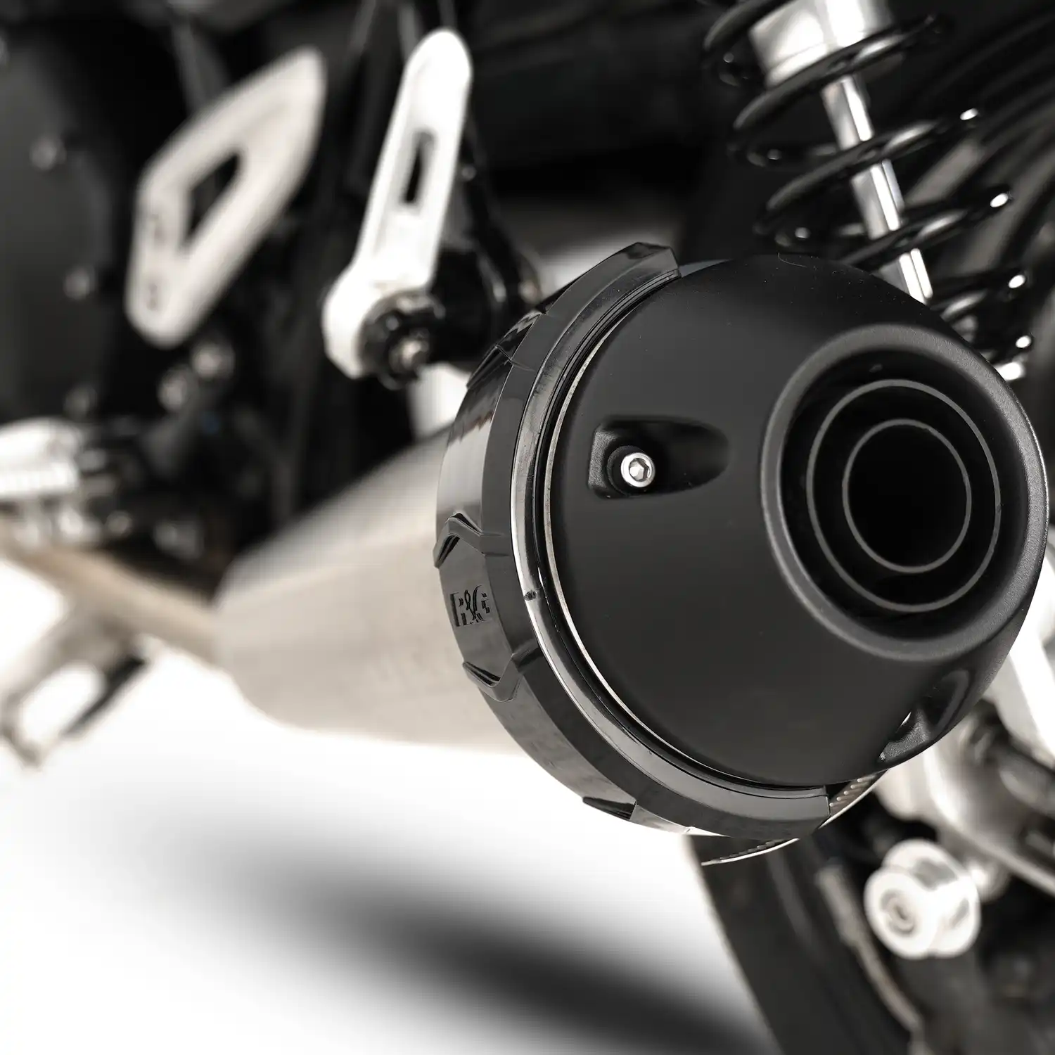 Supermoto style round can cover / Exhaust Protector EP0006