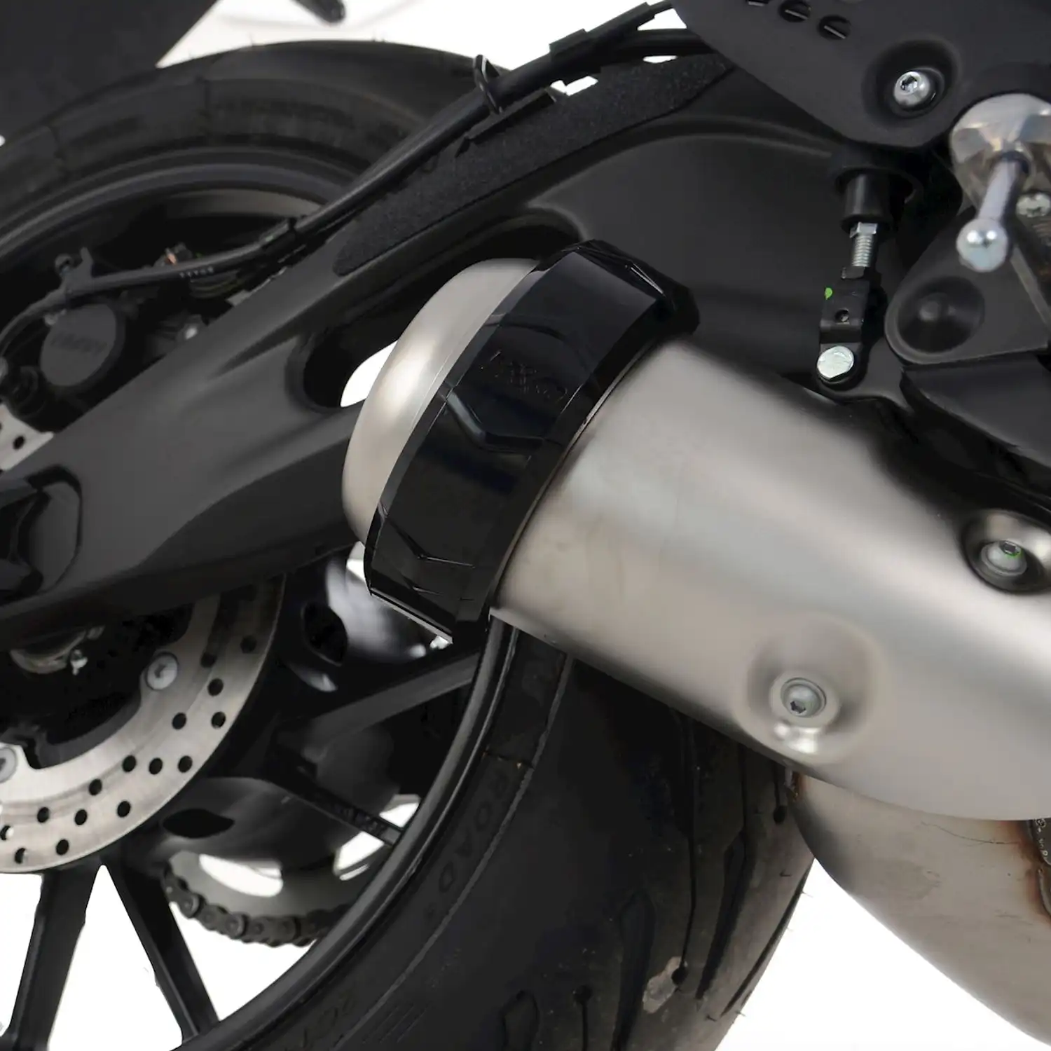 Supermoto style round can cover / Exhaust Protector EP0006
