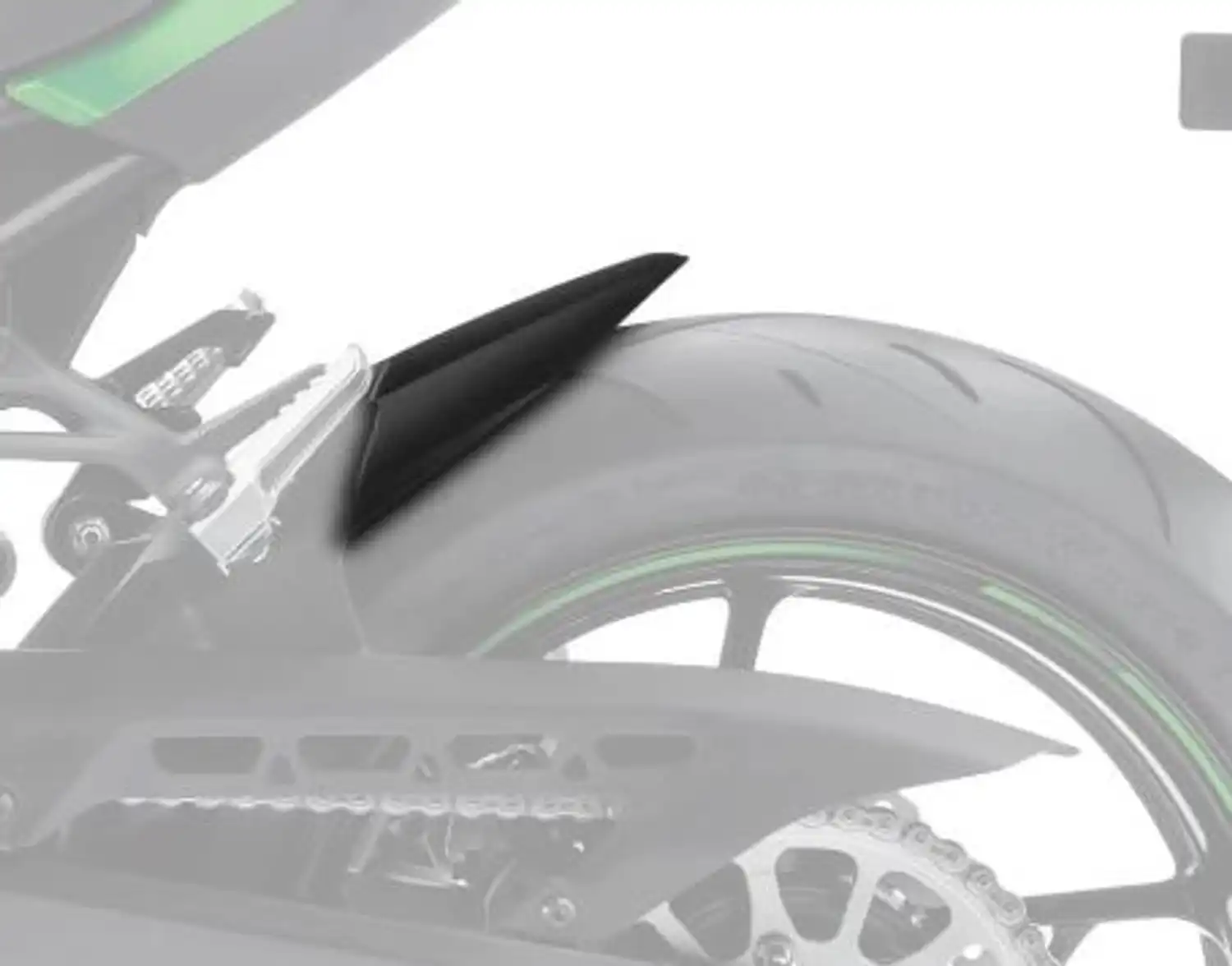 Hugger Extension Matte Black Kawasaki Z900 (RS) '17- '24, Z900RS Cafe ...