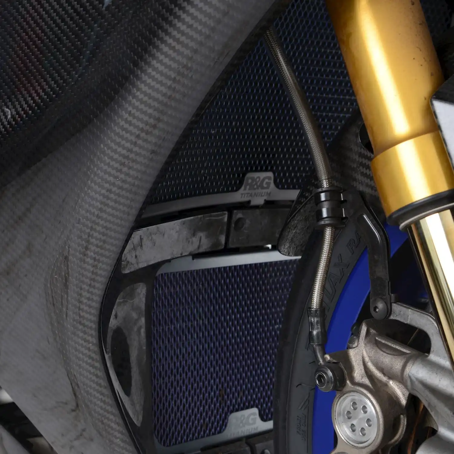 Titanium Radiator Guard for Yamaha YZF-R1 / R1M '15- & MT-10 '16-