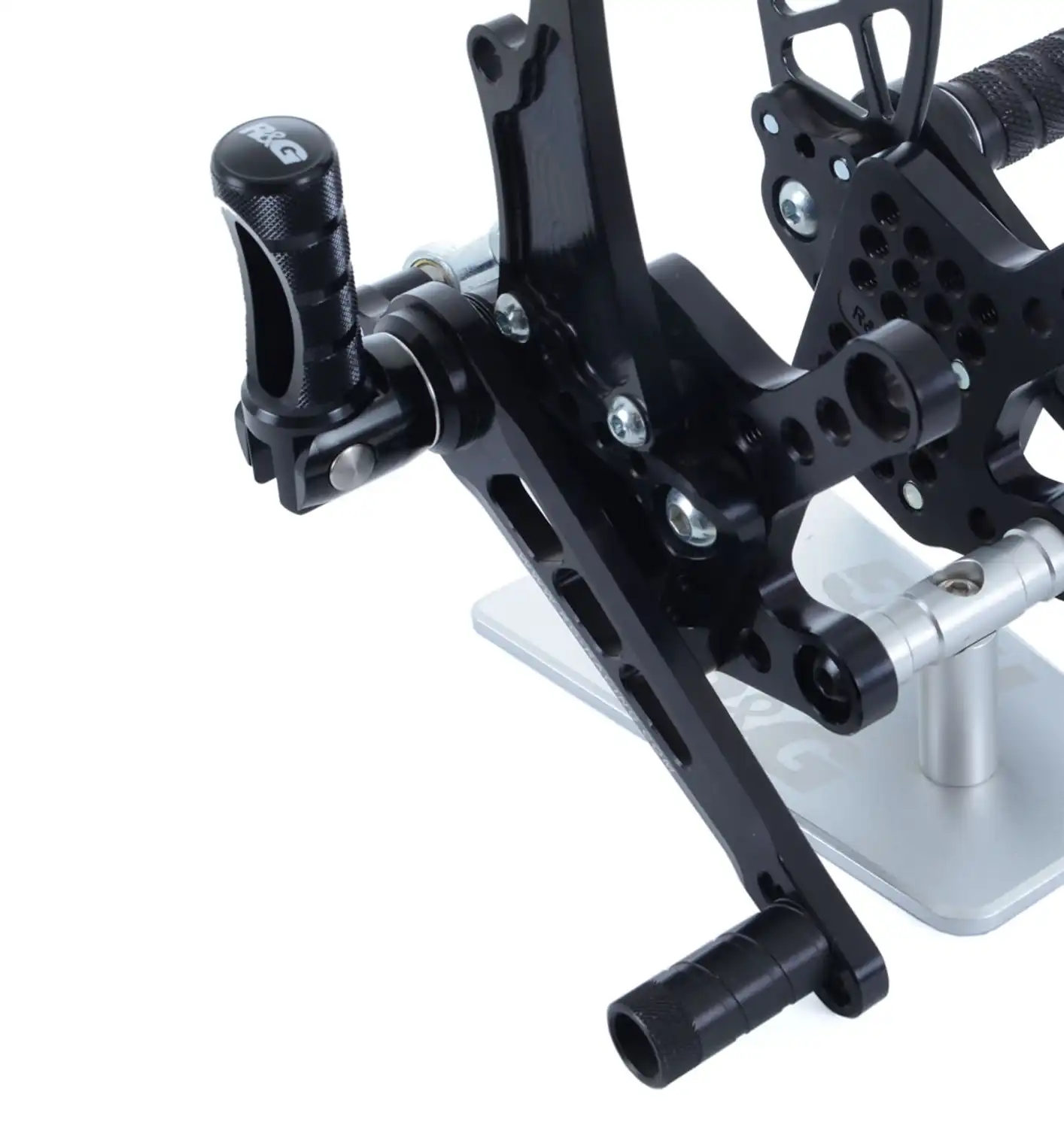R&G Adjustable Rearsets Folding Foot Peg (Pair) FF0001BK