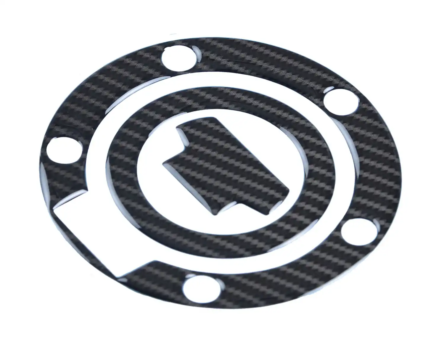 Red Dynamic Carbon Fibre Fuel Cap Protector for 'Most' Honda motorcycles