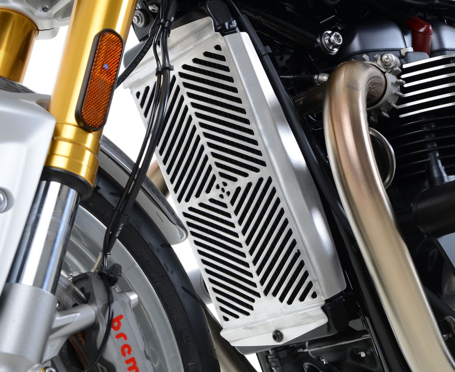 Stainless Steel Radiator Guard for the Triumph Thruxton 1200/R '16 ...
